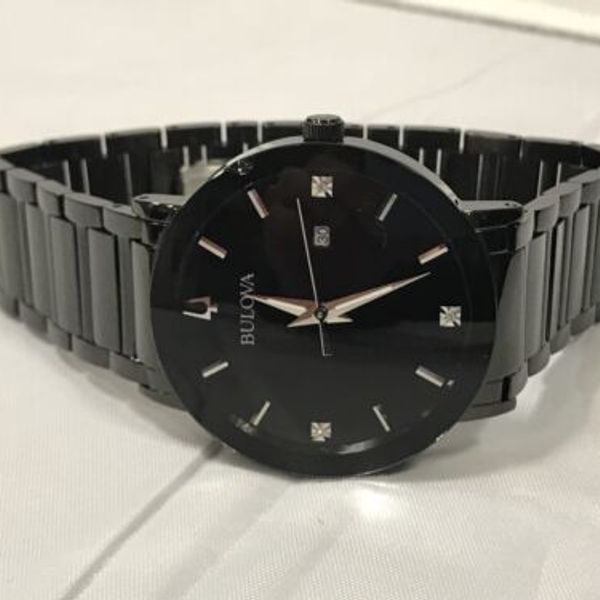 BULOVA Modern Diamond Stainless Steel Men's Watch - 98D144 MSRP: $425 ...