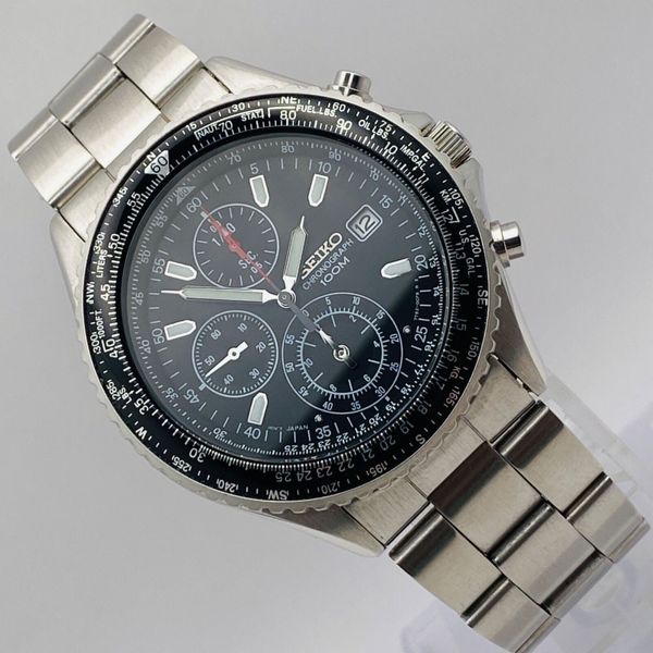 Seiko 7T92-0CF0 Pilot Flightmaster Quartz Chronograph | WatchCharts Marketplace