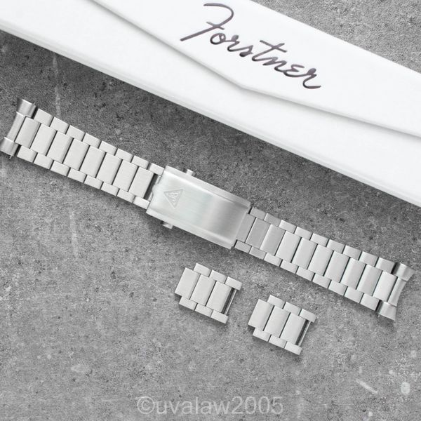 [WTS] 20mm Forstner Contemporary Flat Link Brushed Bracelet for Omega ...