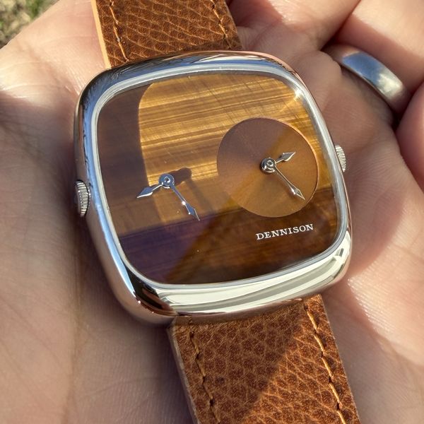 [WTS] Dennison ALD Dual Time Tiger Eye & Gold Sunray Dial in Steel ...