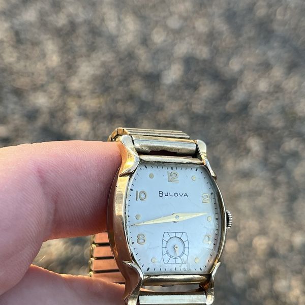 Vintage Bulova Tank Watch Gold Filled Case And Band | WatchCharts ...