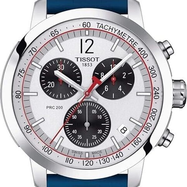Tissot Prc 200 Chronograph Men's Panda blue Watch T114.417.17.037.00 NEW BOXED | WatchCharts ...