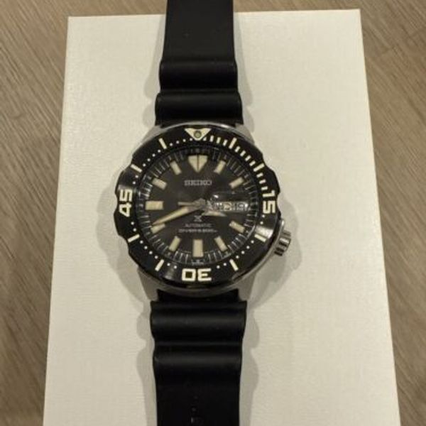 Seiko Men's Watch SRPD27 Automatic Prospex Monster Diver Black Dial ...