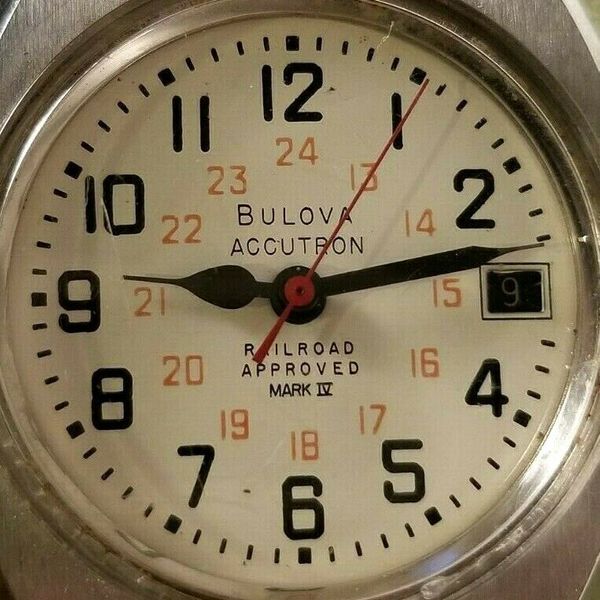 2 BULOVA MEN WATCHES N4 ACCUTRON ASTRONAUT RAILROAD MARK IV 2185 & L3 ...