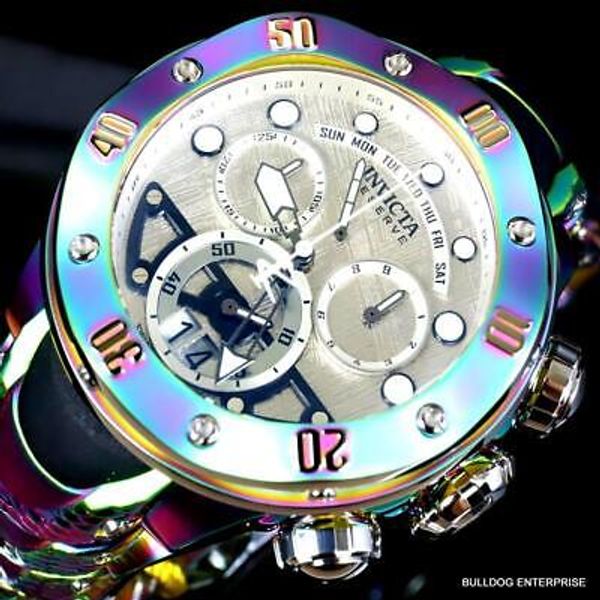Invicta Reserve Kraken Meteorite Swiss Ronda 5040.N Iridescent Steel ...