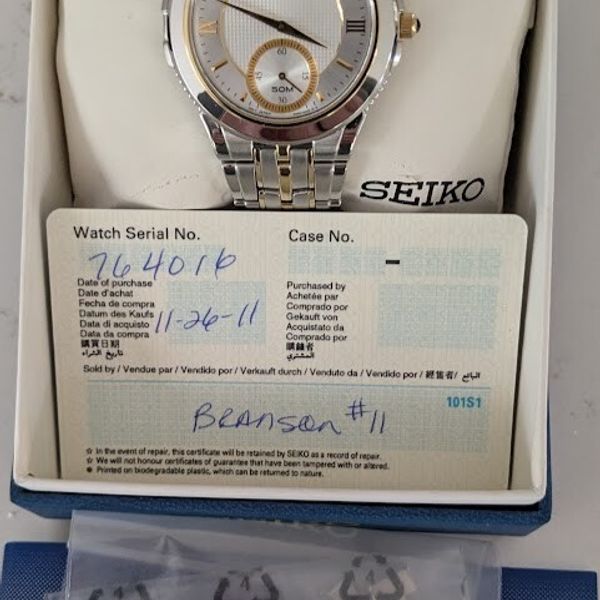 Seiko 6G28-00B0 Small Seconds Quartz Mens Watch JAPAN w/box ...