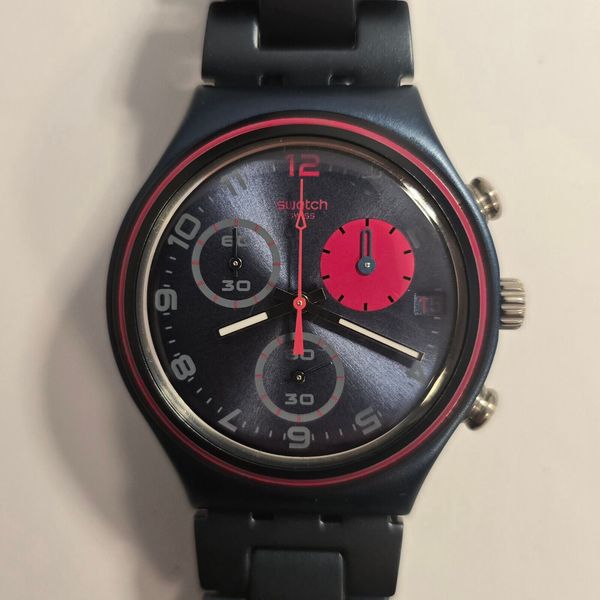 Swatch Irony Chrono Orologio FUCHSIA CIRCLE YCN4007AG Cronografo AG ...