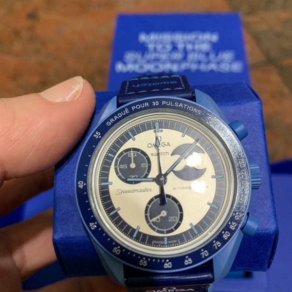 Swatch Omega Super Blue Moon Phase | WatchCharts Marketplace