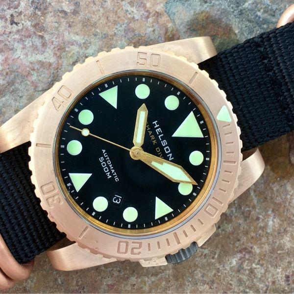 FS: 42mm bronze Helson Shark Diver | WatchCharts Marketplace