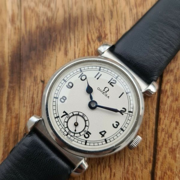 VINTAGE 1936 OMEGA CK615 SCARAB CAL.26.5 SOB T2 SECTOR DIAL NO RESERVE ...