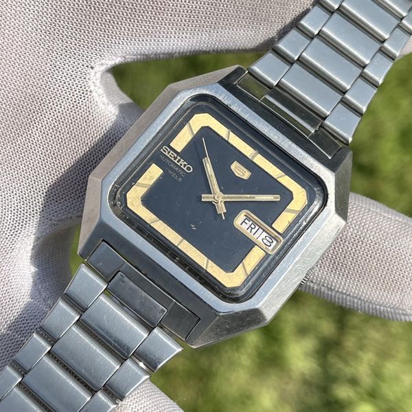 Vintage Seiko 5 Automatic TV Shape Dress Formal Japan Made Menâ s Watch ...