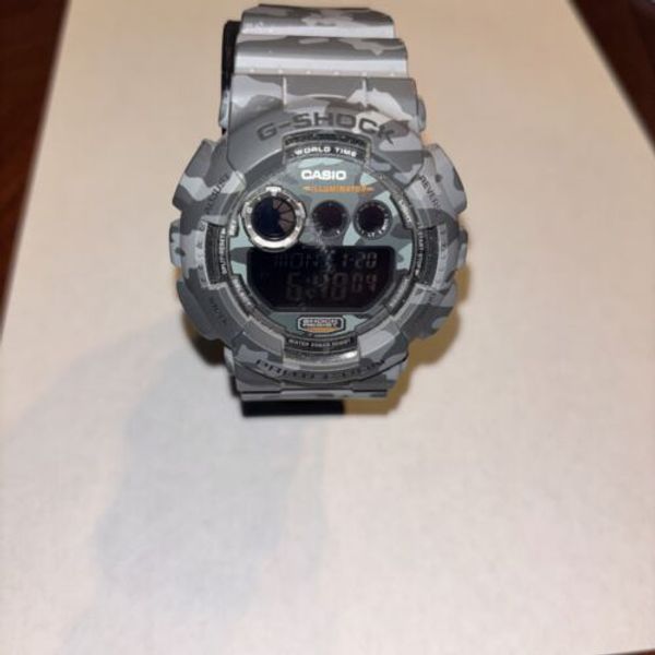 Casio G Shock Grey Camouflage GD-120CM Casio G Shock | WatchCharts ...
