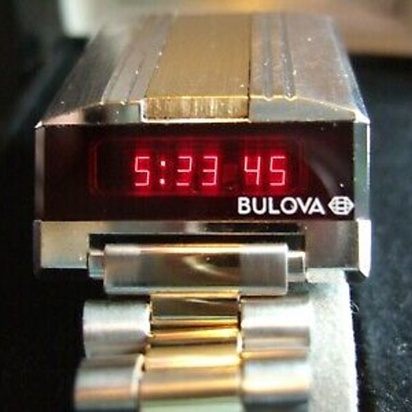 RARE 1977 Vintage Bulova COMPUTRON 254 DRIVERS N7 LED Watch! Boxed ...