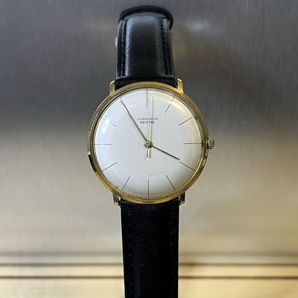 Junghans Meister, Max Bill style, mixed Cal. 84/10, May 1962, Bauhaus ...