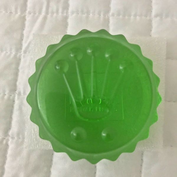 ROLEX CROWN SALVIATI TWINLOCK GREEN CRYSTAL PAPERWEIGHT *RARE ...