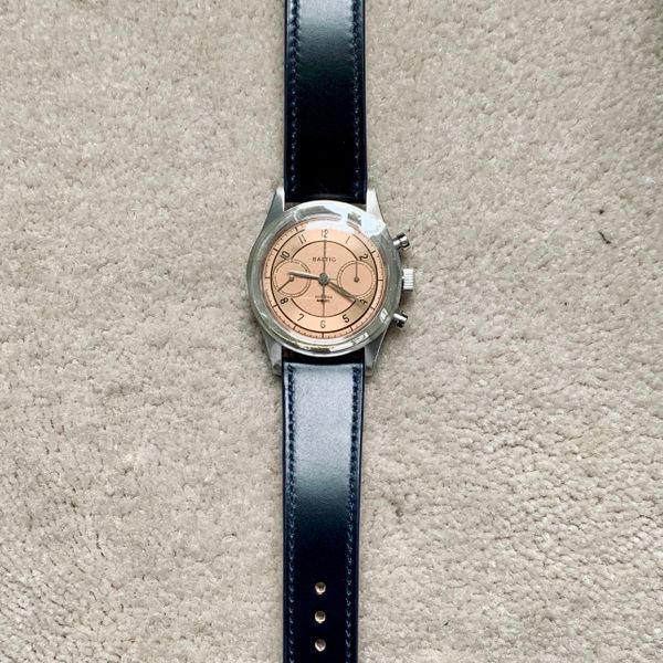 Baltic Watches x Worn & Wound Bi-Compax Salmon Dial Chronograph Limited ...