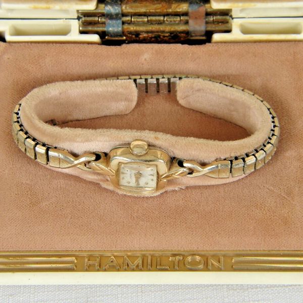 Vintage 10K Gold Filled Hamilton Medallion Ladies Watch With Case ...