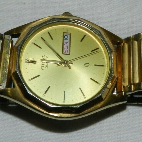 Men's Citizen Quartz watch with day and date, 6100-S16725 SMT, running ...