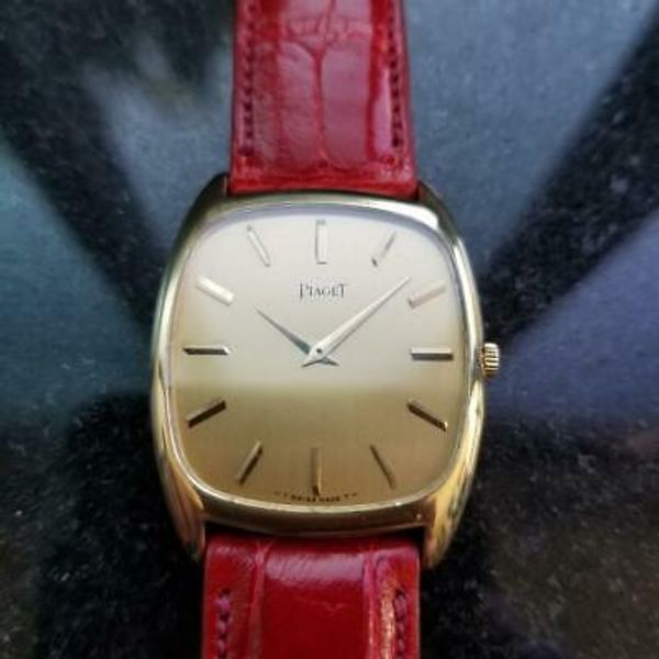 Mens Piaget ref.9591 30mm 18k Gold Hand-Wind Dress Watch, c.1970s Swiss ...
