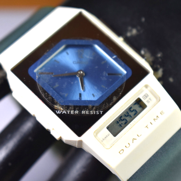 CASIO FS-01 Dual Time Analog/Digital Watch NEW BATTERY! | WatchCharts ...