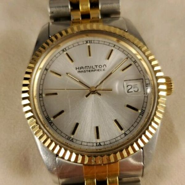 Retro Hamilton Masterpiece 8480A President Style 2 tone Gold Silver ...