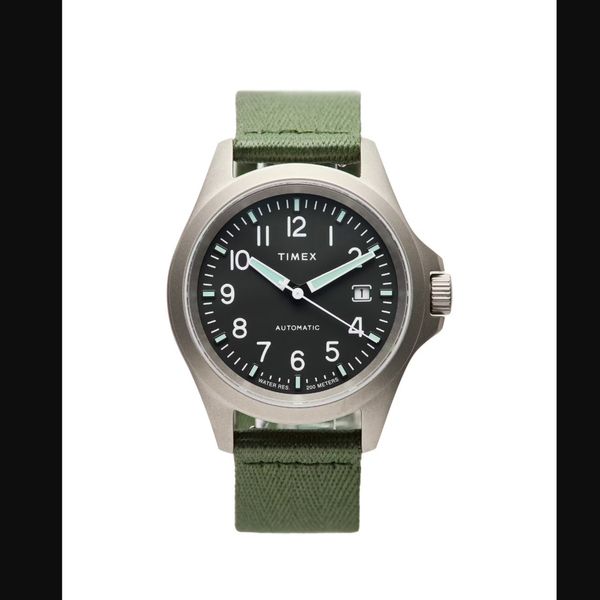 Huckberry X Timex Titanium Japanese Automatic 41mm Field Watch, Black ...