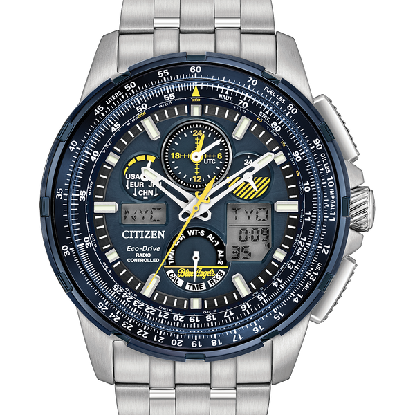 Citizen Blue Angels Promaster Skyhawk A-T Stainless Steel Watch JY8058 ...