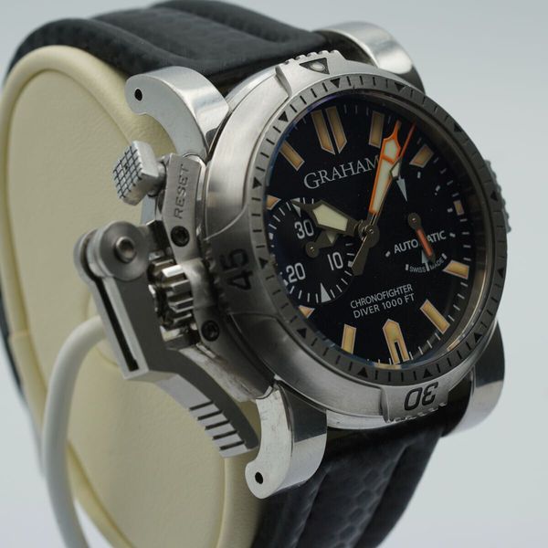 GRAHAM CHRONOFIGHTER OVERSIZE DIVER MENS WATCH 47MM STEEL 2OVES ...
