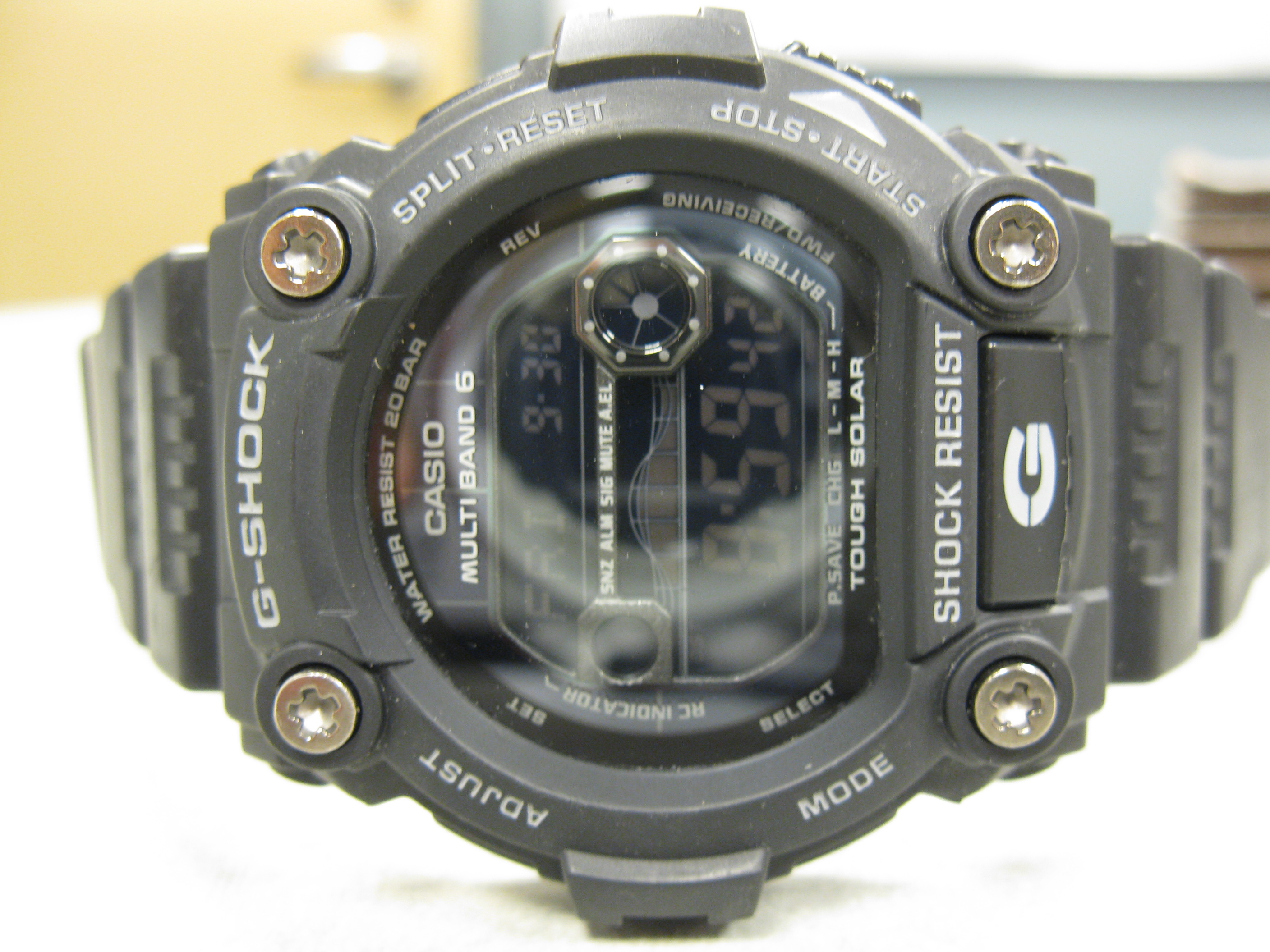 FS Near mint Casio GShock GW-7900b-1 Solar Atomic Rescue Negative ...