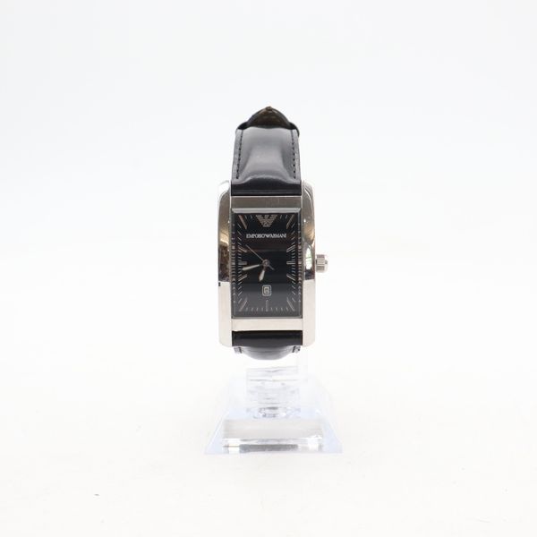 Emporio Armani Rectangular Black Dial Watch | WatchCharts Marketplace