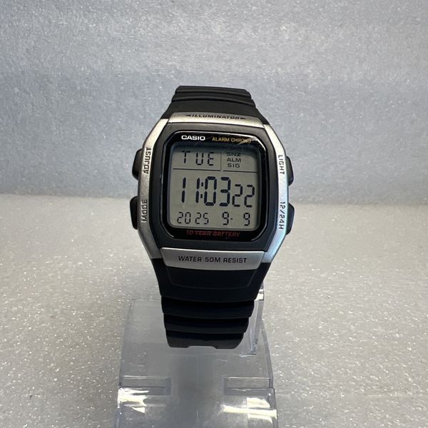 CASIO W-96H-1AVES MENS DIGITAL QUARTZ WATCH W/ BATTERY TIMER ALARM LED ...