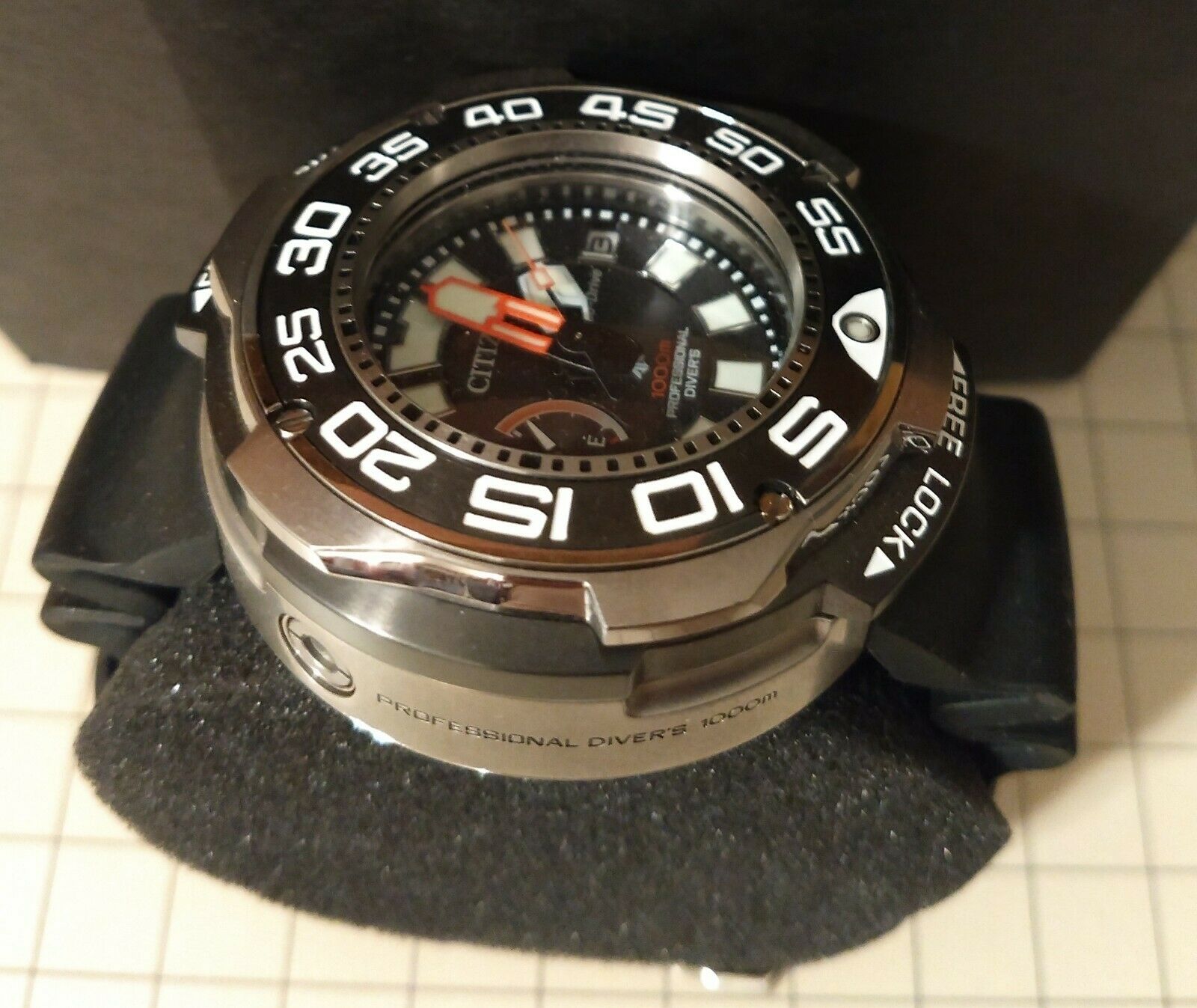Used Citizen PROMASTER Eco Drive BN7020-17E 1000m Pro Diver Super ...