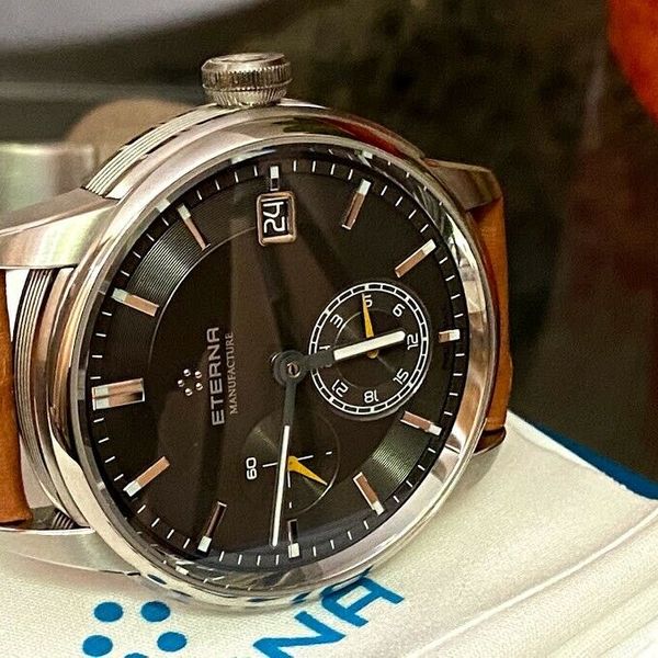 GREAT LNIB ETERNA ADVENTIC GMT MANUFACTURE ANTHRACITE AUTOMATIC SWISS ...