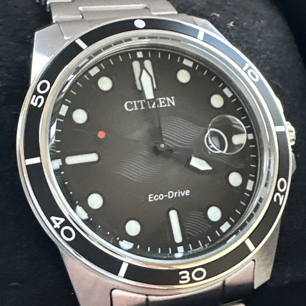 Citizen Marine 1810 Eco-Drive Black Dial Men's Watch AW1816-89E ...