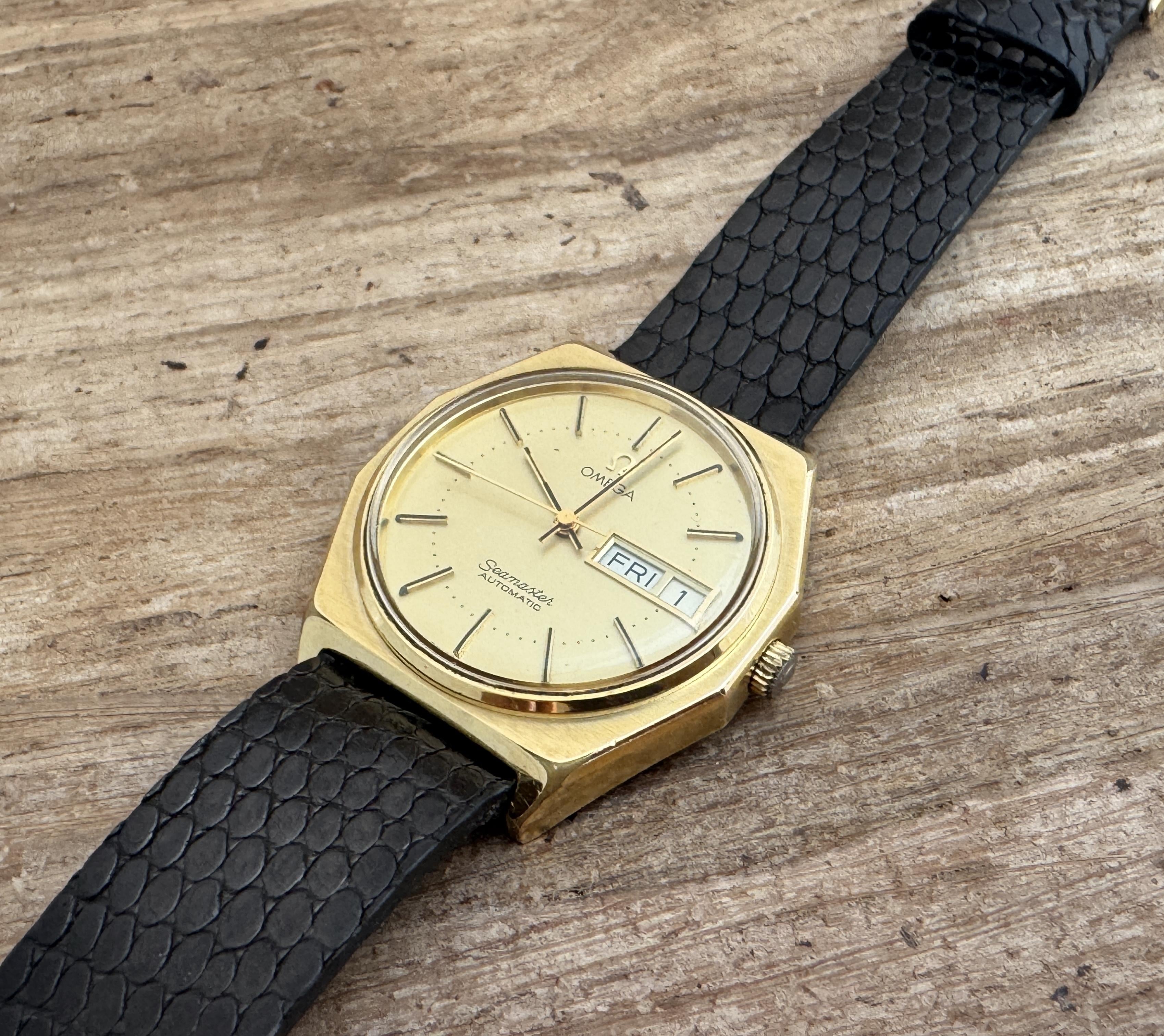 [WTS] Vintage Octagon OMEGA Seamaster 166.0258 Automatic Gold Plated ...