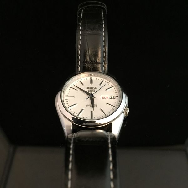 Sold: Seiko SNKL41 modded blue seconds hand | WatchCharts Marketplace