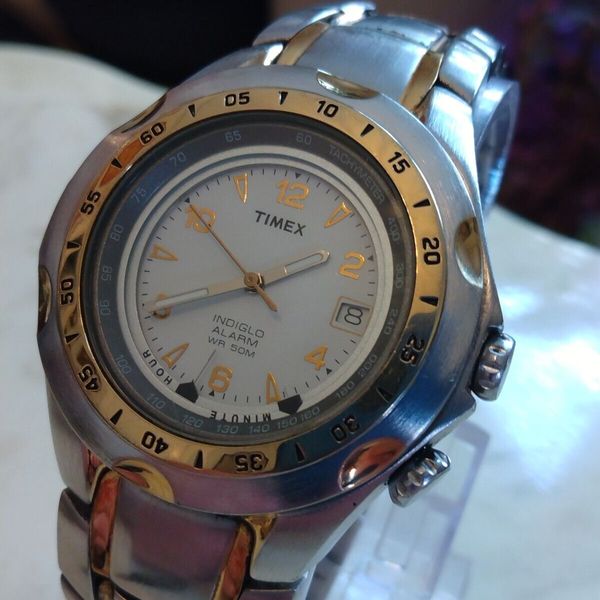 RARE TIMEX i-CONTROL ALARM, TIMER, INDIGLO WATCH NEW BATTERY, FULLY ...