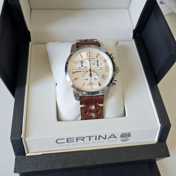 Certina DS Podium Precidrive Quartz Chronograph Silver Dial 41mm Watch | WatchCharts Marketplace