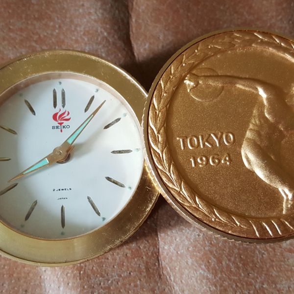 FS rare Seiko 1964 Golden Olympic alarm clock US180 | WatchCharts