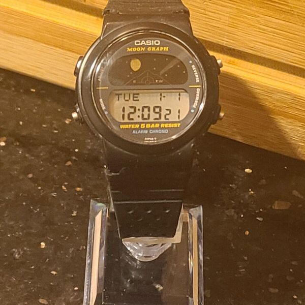 Casio Moon Graph module QW 832 pre G shock Resin GMW-15 Excellent ...