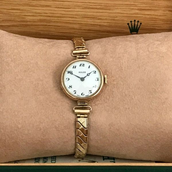 Vintage ROLCO by Rolex RWC Co 9ct Solid Gold Ladies Watch In Good ...