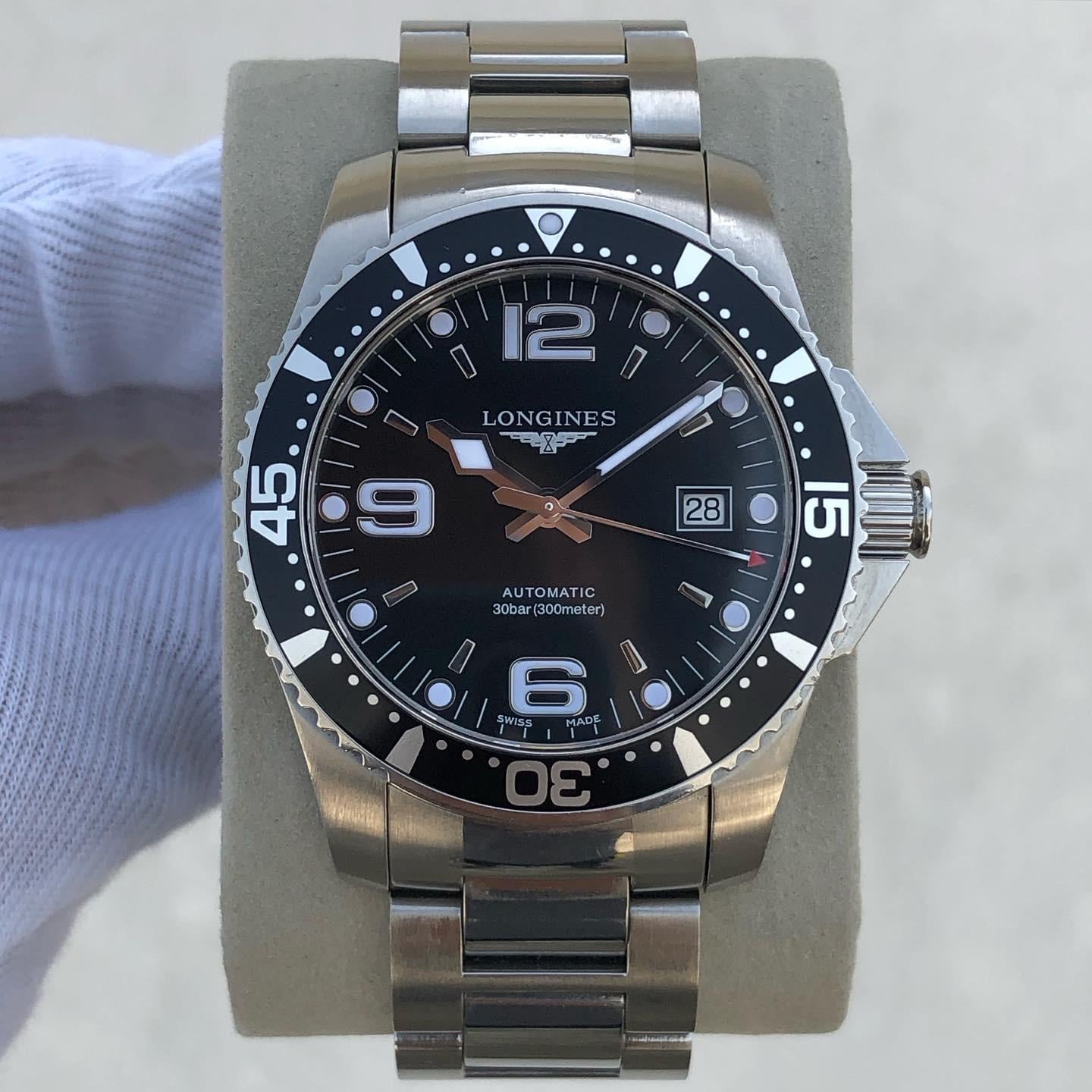 [WTS] Longines HydroConquest - L3.740.4.56.6 – Black Dial – Automatic ...