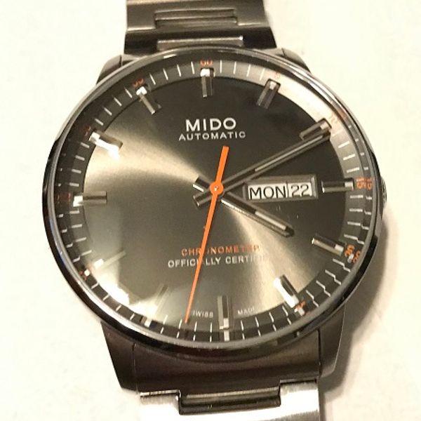 FS: Mido Commander II Chronometer - Grey Dial w/ Orange Numbers ...