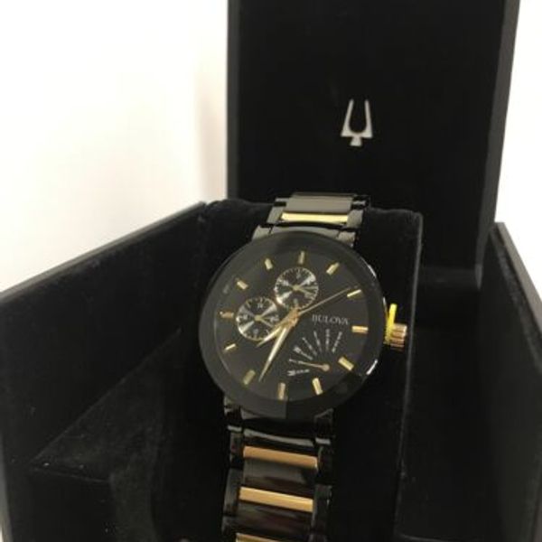 Bulova Men's FUTURO Tone Stainless Steel Watch - 98C124 MSRP: $450 ...