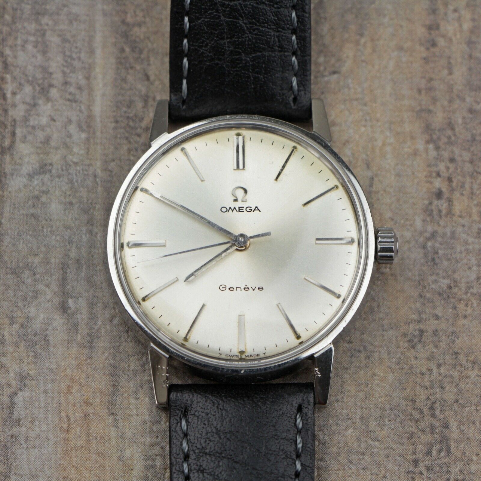 Omega 1968 Geneve Ref 135.011 Stainless Steel Manual Wind Swiss Watch ...