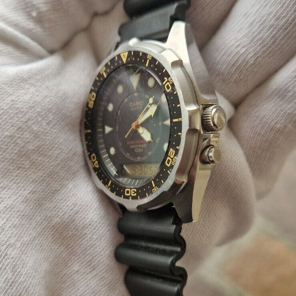 Casio AMW 320 358 Arnold Schwarzenegger Vintage Large 45mm Steel Case ...