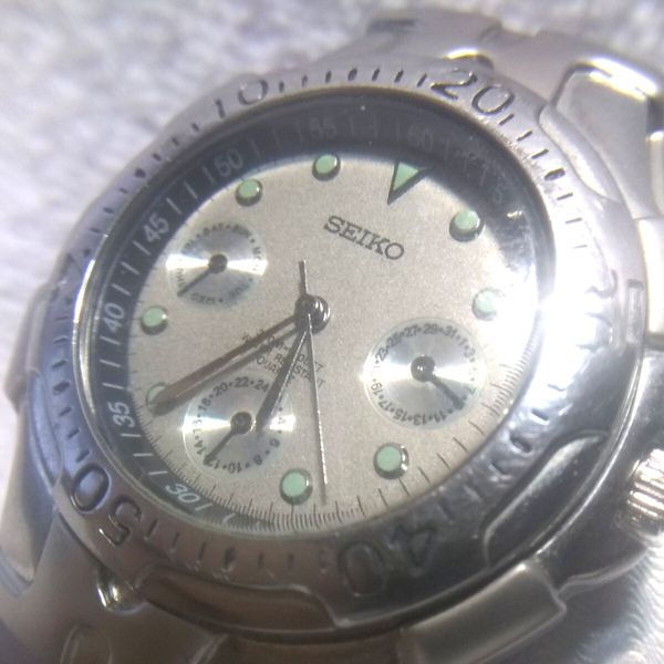 Seiko Quartz Watch 0203571689 Silver Dial Flex Men 18k Electro Plate ...