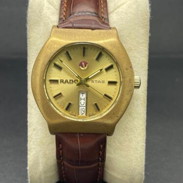 Vintage Rado Stag Automatic Men’s Watch Day/date Great Condition ...