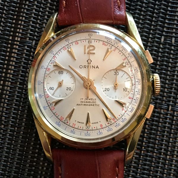SOLD Orfina Chronograph with Landeron Movement, 1950’s | WatchCharts