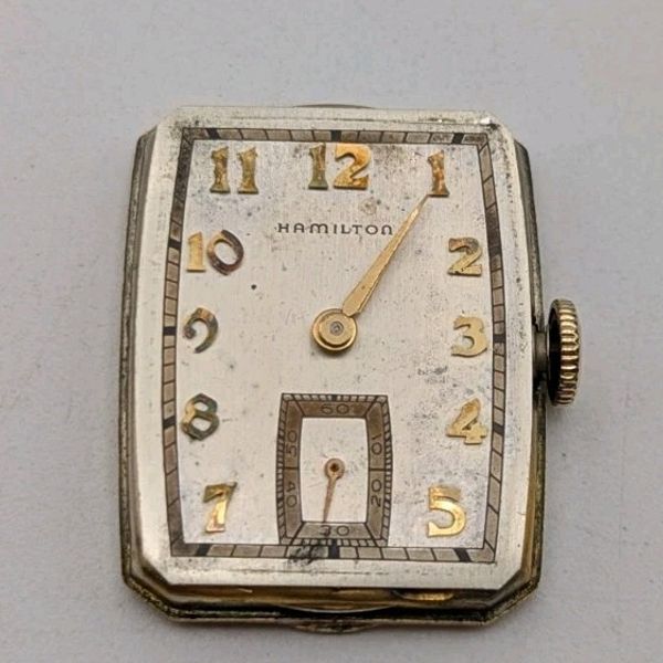 Vintage Hamilton 10k Gold Filled Mens Mechanical 980 Wrist Watch Parts ...
